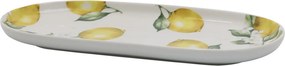 Porcelánový tácek s citróny Maison Limone Blossom - 25*11*2 cm