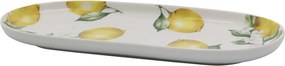 Porcelánový tácek s citróny Maison Limone Blossom - 25*11*2 cm