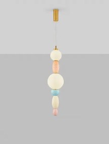LED zlato-modro-fialové designové svítidlo Obří