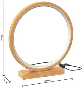 Atmosphera - LED Stolní lampa STELA LED/2,7W/230V bambus