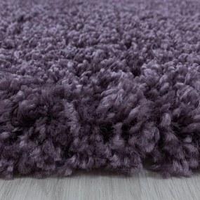 Vopi | Kusový koberec Sydney shaggy 3000 violet - Kruh průměr 120 cm