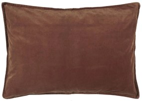 IB LAURSEN Sametový povlak na polštář Rust 52x72 cm, hnědá barva, textil