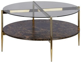 OnaDnes -20% Skleněný konferenční stolek Kave Home Kamilah 84 cm