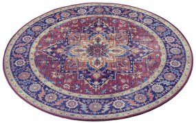 Nouristan - Hanse Home koberce Kusový koberec Asmar 104000 Plum/Red kruh - 160x160 (průměr) kruh cm