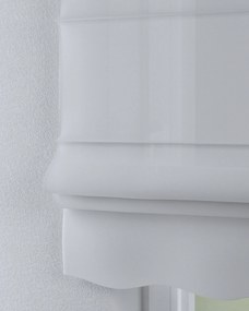 Římská roleta Firenze barva bílá látka poloprůhledná, pletený vzor