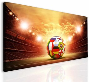 Obraz fotbalový míč Velikost (šířka x výška): 110x60 cm