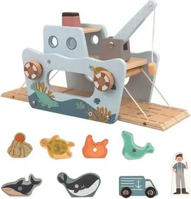 2KIDS TOYS Magnetická hračka Rybářská loď / od 2 let