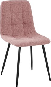 XXXLutz ŽIDLE, růžová, černá Stylife - Jídelní židle - 001836000115