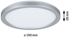 Paulmann 71004 Atria Shine, matně chromové stropní svítidlo s korónou, 11,2W LED 4000K, průměr 19cm