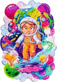 PUZZLER Puzzle Vesmírný dobrodruh / Dřevěné / 120 dílků / od 7 let