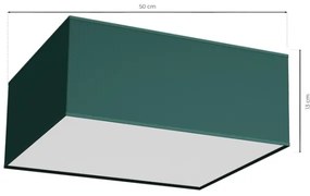 Stropní svítidlo VERDE 3xE27/60W/230V 50x50 cm zelená
