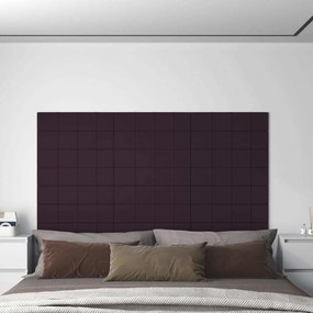 vidaXL Nástěnné panely 12 ks 60 x 15 cm textil 1,08 m² [344056] Barva: Černá