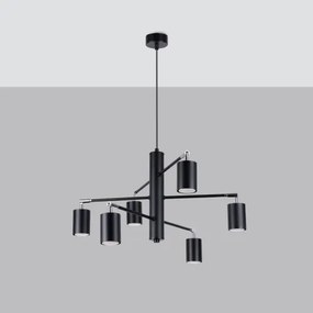 Lustr SOLLUX LEMMI 6 černý GU10 6x10W bez žárovky SL.1207