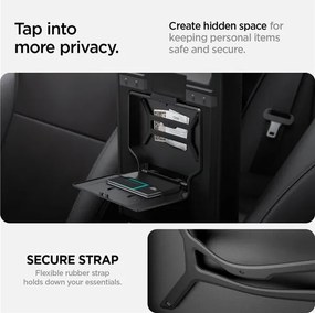 Spigen Center Console Organizer Hidden Storage Box Tesla Model 3 (2024) černý
