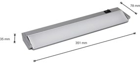 LED Podlinkové svítidlo LED/5W/230V stříbrná