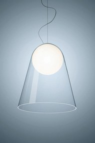 Toolight - závěsná skleněná lampa G9 25W APP1029-1CP, stříbrná, OSW-09485