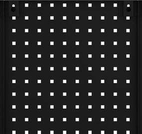 Stěna na nářadí PAULA, 1200 x 600 x 10 mm, All Black: černá