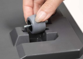 PLASTOVÝ KVĚTINÁČ NA KOLEČKÁCH BETONIQUE ECO 60X40X40 CM IMITACE BETONU ANTRACITOVÁ
