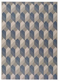 Béžovomodrý venkovní koberec Universal Silvana Miratta, 120 x 170 cm