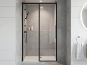 Gelco Luxor Black sprchové dveře do niky 100 x 200 cm posuvné černá čiré sklo GU1210B