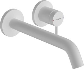 Hansgrohe Tecturis S, páková umyvadlová baterie EcoSmart+ pod omítku s výtokem 225 mm, bílá matná, HAN-73351700