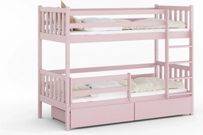 Rkids | Patrová postel Fano 80x200 Růžová