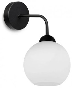 Nástěnná lampa se stínidlem ve tvaru mléčné koule v elegantním stylu