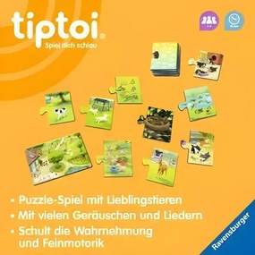RAVENSBURGER Puzzle tiptoi Zvířata a jejich mláďata / Moje první puzzl