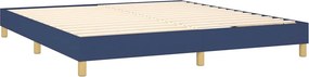 Box spring postel s matrací modrá 180x200 cm textil 3144197
