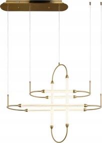 Led Závěsná Lampa 80 CM Steam Brass