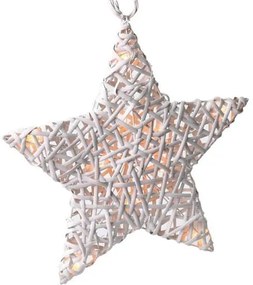 Ratanová vánoční LED hvězda s časovačem WW