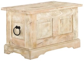 furniture-nabytek.cz - Masivní truhlice Patinor hrudníku z mangového dřeva, lakovaná, přírodní barva – 80×45×50 cm