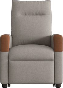 Zvedací polohovací křeslo taupe textil 3324011
