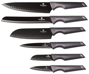 BERLINGERHAUS Sada nožů s nepřilnavým povrchem 6 ks Carbon Pro Line BH-2596