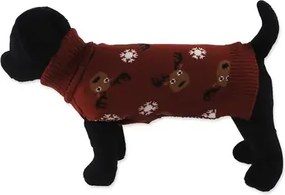 Dog Fantasy Winter Tale hnědá M / Svetr pro psy