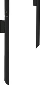 Outsunny Rose Arch Metal Archway Garden Arch Climbing Plants Climbing Plants Black 140x40x240cm | Aosom