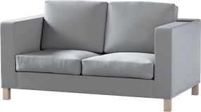 Potah na pohovku IKEA  Karlanda 2-místná, krátký barva šedá látka sametová