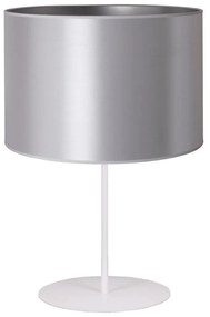 Duolla | Duolla - Stolní lampa CANNES 1xE14/15W/230V 20 cm stříbrná/bílá | DU603010