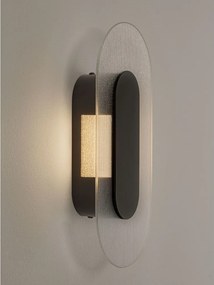 Matně černé kovové LED nástěnné svítidlo Vetrio – Nova Luce