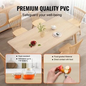 průhledný chránič na stůl, 45,7 × 91,4 cm obdélníkový obal na stůl