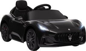Dětské elektrické auto AIYAPLAY Maserati Gran Turismo Folgore, 12V s dálkovým ovládáním 2.4G, LED světla, hudba, klakson, MP3, auto pro děti od 3 do 5