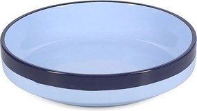 Modrý hluboký talíř z kameniny ø 21 cm Duo – ONA