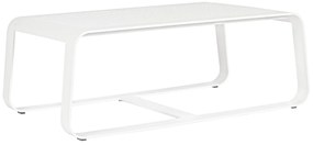 OnaDnes -20% Bílý hliníkový zahradní konferenční stolek Bizzotto Merrigan 105 x 62 cm