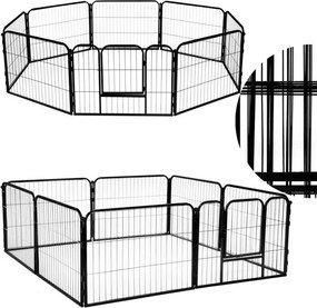 Skladací ohrádka pro psa - výběh pro štěnata 215x60 cm SPRINGOS PA1002