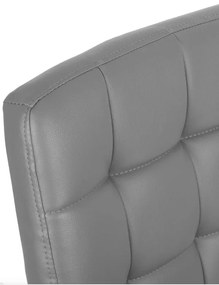 Kožená kancelářská židle v šedé barvě G401