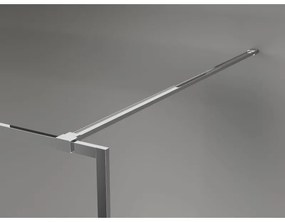Mexen Kioto-F, sprchová zástěna s rámem 100 x 202 cm, 8 mm sklo námraza, chromový profil, 800-100-104-01-30