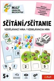 TREFL Vzdělávací hra Malý objevitel: Sčítání / 10 oboustranných skláda