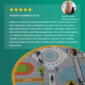 Ayyildiz, Dětský kusový koberec Play 2902 grey, 160x230, vícebarevná, dětský pokoj