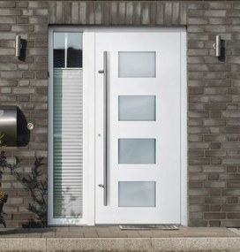 Hliníkové vchodové dveře FM Turen Premium P90 M211 zelená RAL6009 Orientace dveří: Levé, otevírání dovnitř, Standardní rozměr dveří včetně rámu: 100 cm x 200 cm - vnější rozměr rámu