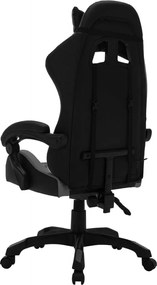 vidaXL Herní židle s RGB LED podsvícením umělá kůže [288002] Barva: Modrá a černá